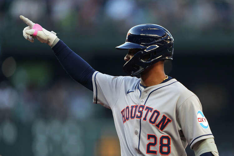 Houston Astros rookie Brice Matthews gets his first hit and a ...