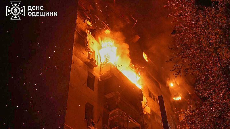 One person killed in Odesa as Russia launches 300 drones at Ukraine