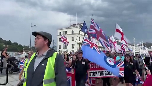 People are protesting in Dover
