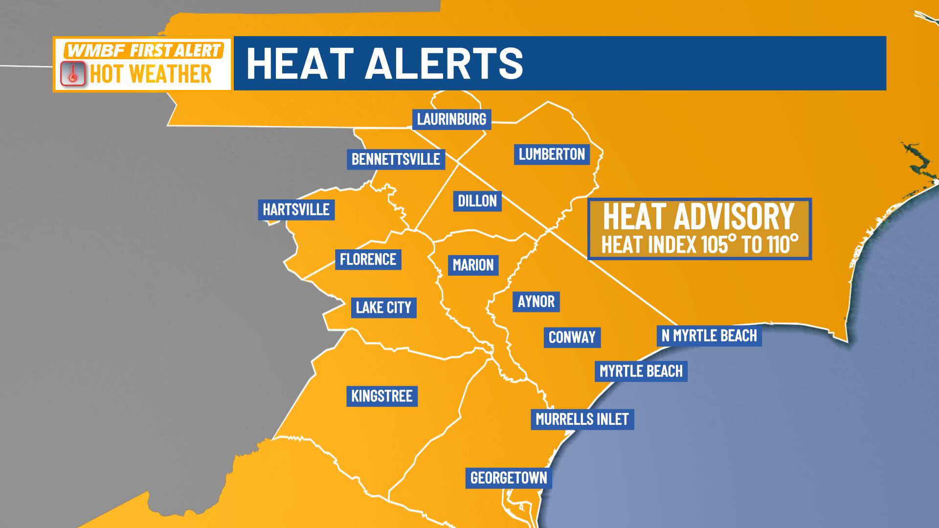FIRST ALERT: HEAT ADVISORY continues today, dangerous heat and humidity