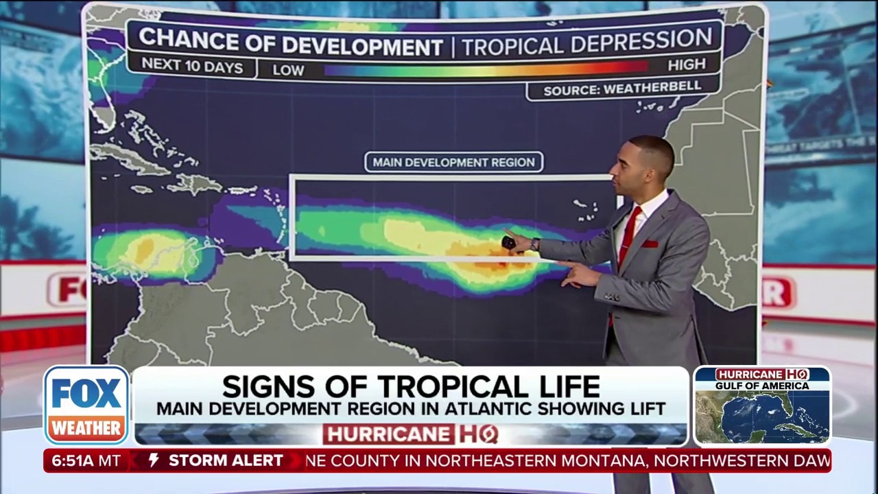 NHC tags new area to watch in the tropical Atlantic