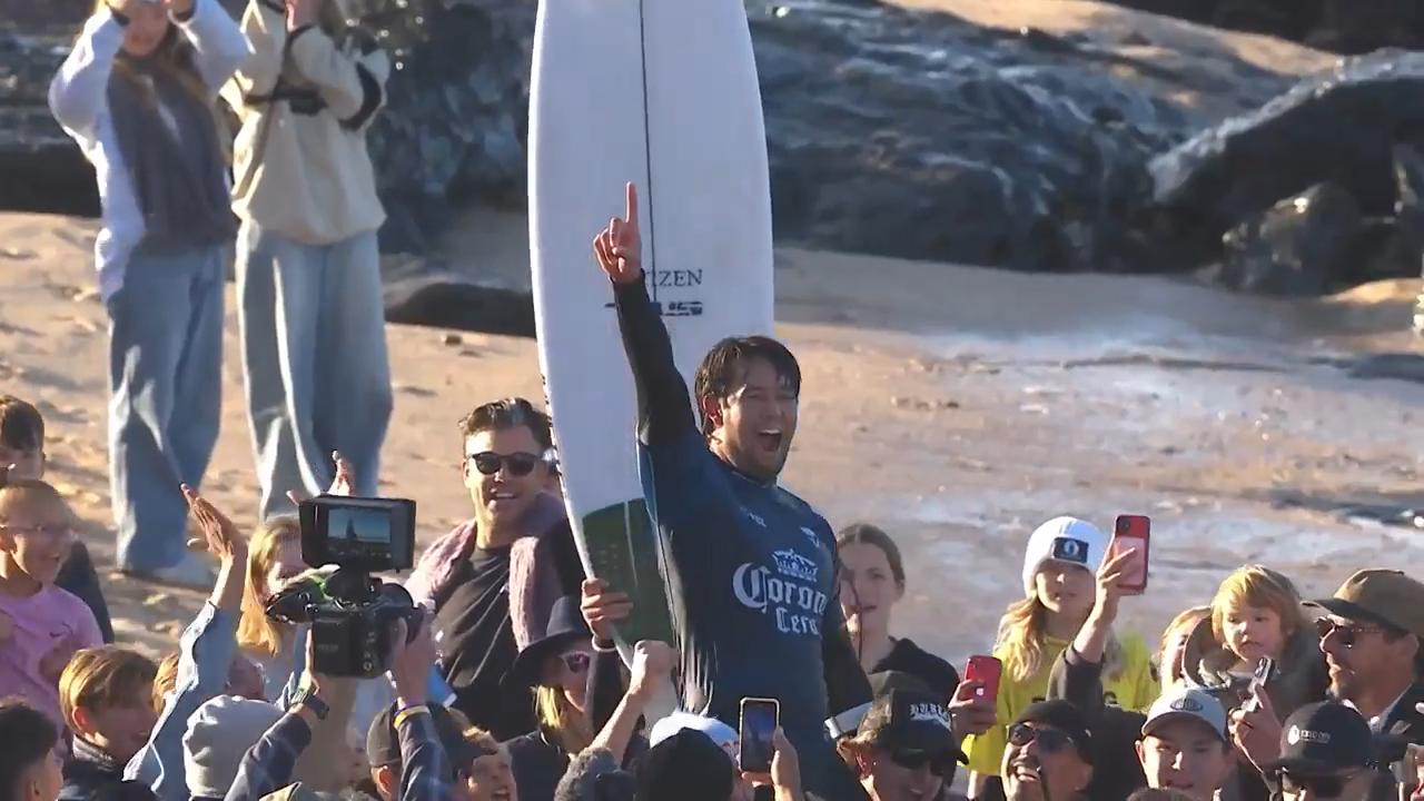 Japanese-Aussie surfer Connor O'Leary wins first career WSL title at J-Bay