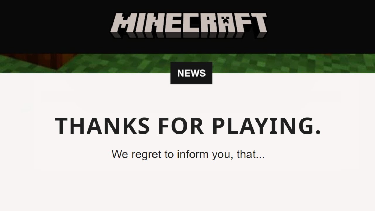 Recent Decline in Minecraft Player Activity