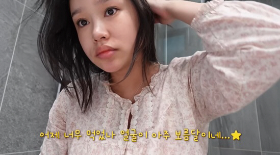 Hajini, 67kg after full-term eating show..My face looks like a full moon