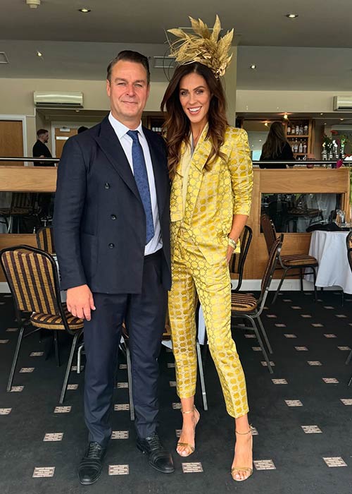 Glenda Gilson cheers hubby Rob on over 'first' at the Killarney Races