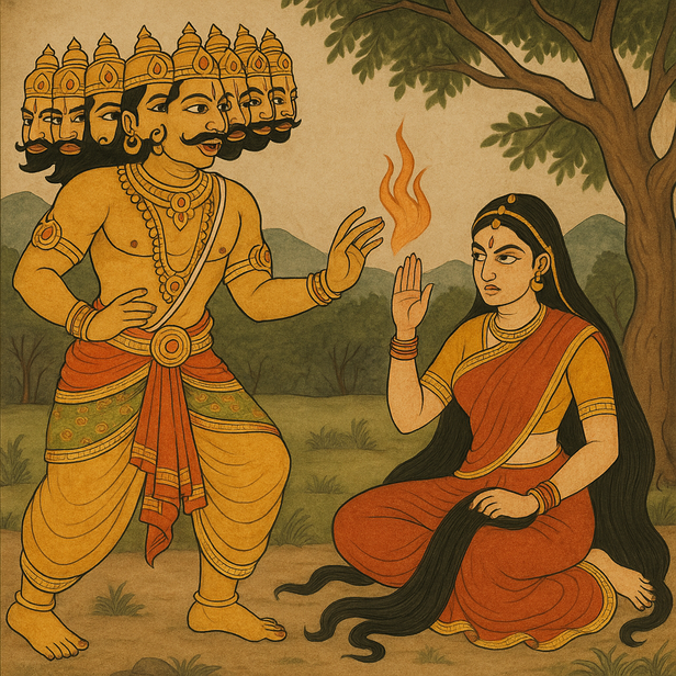 Vedavati to Sita: How One Soul’s Curse Burned Down Ravan’s Empire