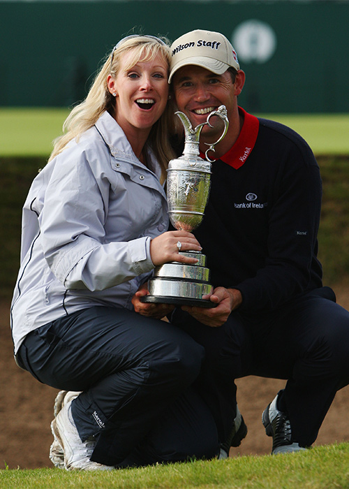 Pádraig Harrington's wife Caroline watched her amateur boyfriend evolve into a golfing great