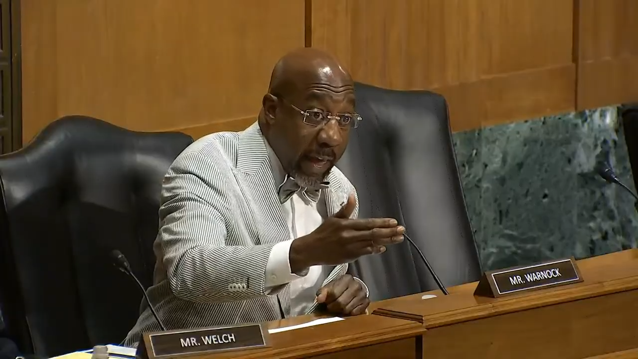 'That's Pathetic': Sen. Raphael Warnock Shames Scott Bessent Over Trump ...