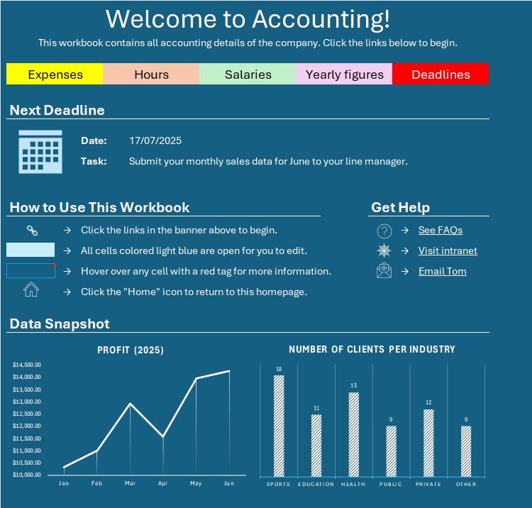 Your Microsoft Excel File Needs a Homepage Worksheet