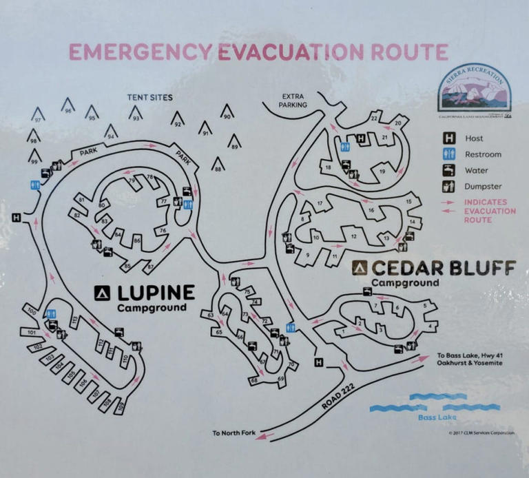 Cedar Bluff Campground - Bass Lake California