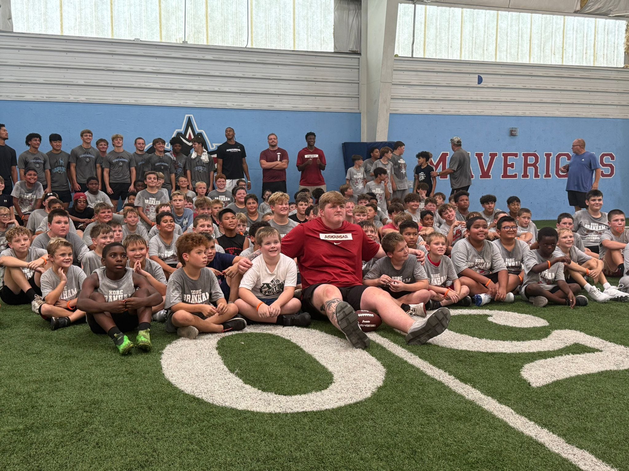Arkansas football's Kobe Branham relishes successful youth camp at ...
