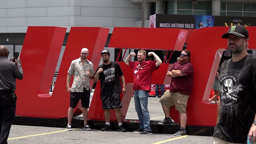 UFC fan experience sees packed crowds ahead of Dustin Poirier’s final ...