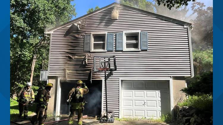 Firefighters rescue cat from basement of burning Connecticut house