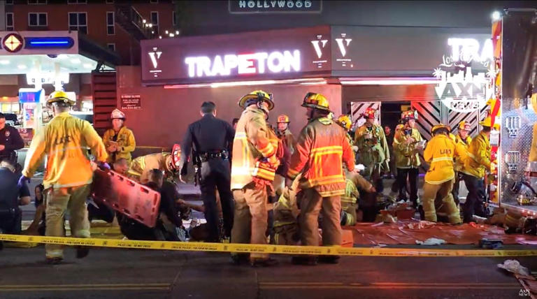 Driver accused of intentionally plowing car into crowd outside Los ...