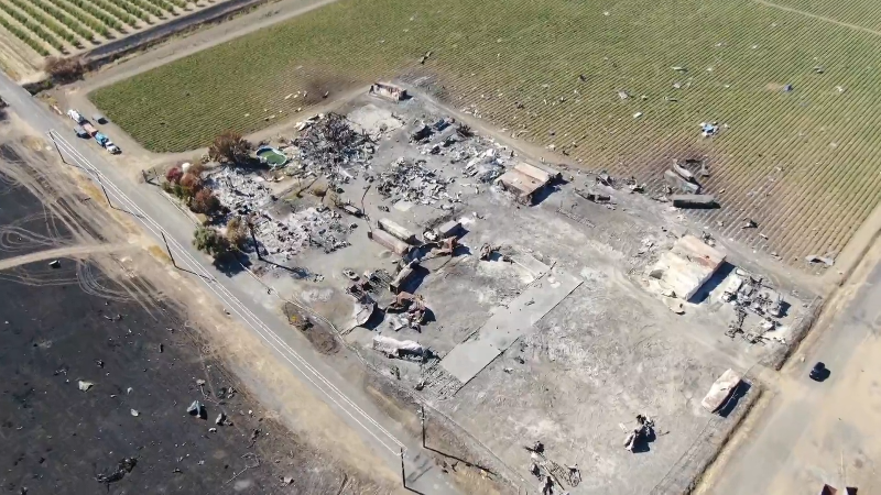 Drone video: Esparto fireworks explosion site after evacuation order ...