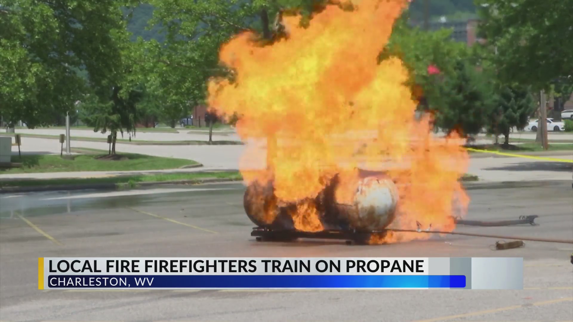 Firefighters train on propane
