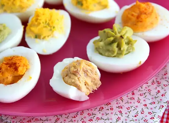 Deviled eggs, 4 variations