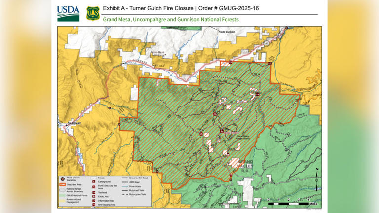 Officials announce expansion of forest closure amid Turner Gulch Fire