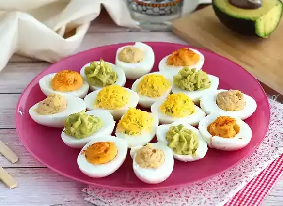 Deviled eggs, 4 variations