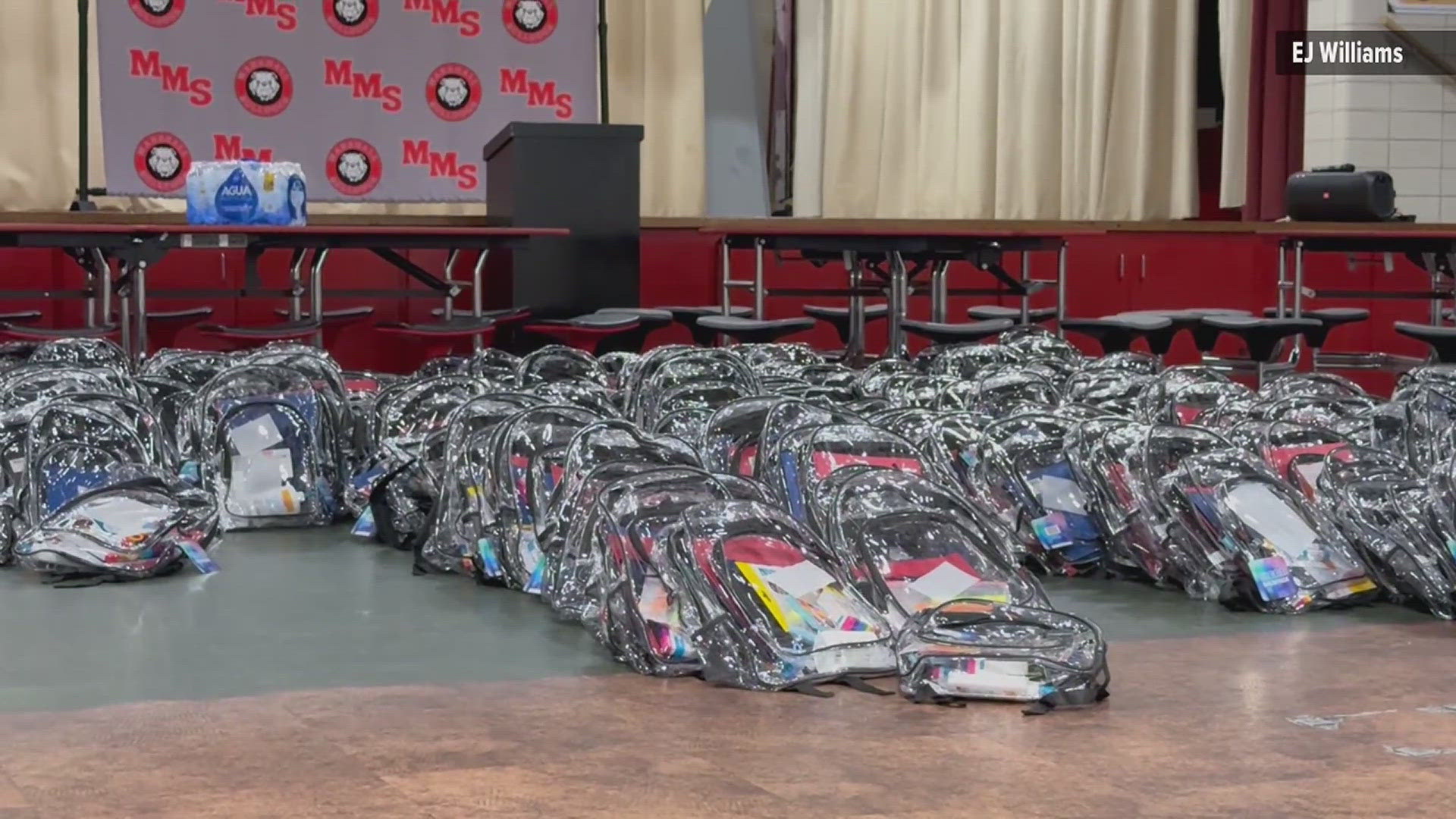 Marshall Middle School holds school supply giveaway