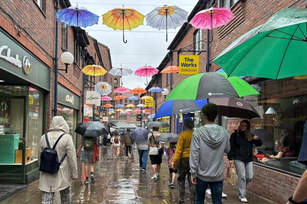 GALLERY: York city centre a sea of umbrellas as heavy rain falls