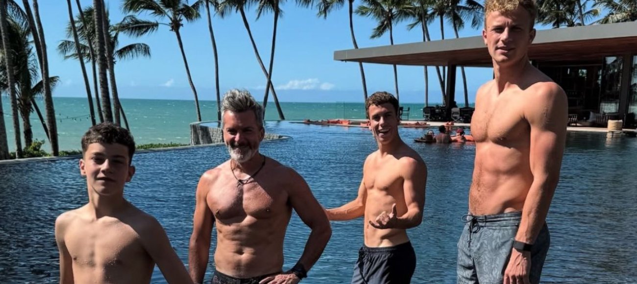 Cristián Sánchez sorprende con postales familiares desde Brasil y su hijo Facundo se roba todas ...