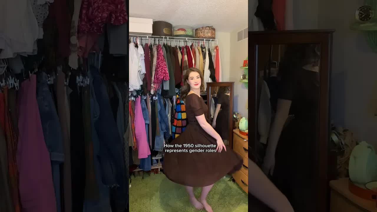 1950s fashion history: silhouette and gender roles