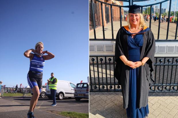 Runner forced to give up sport after serious leg injury celebrates new ...