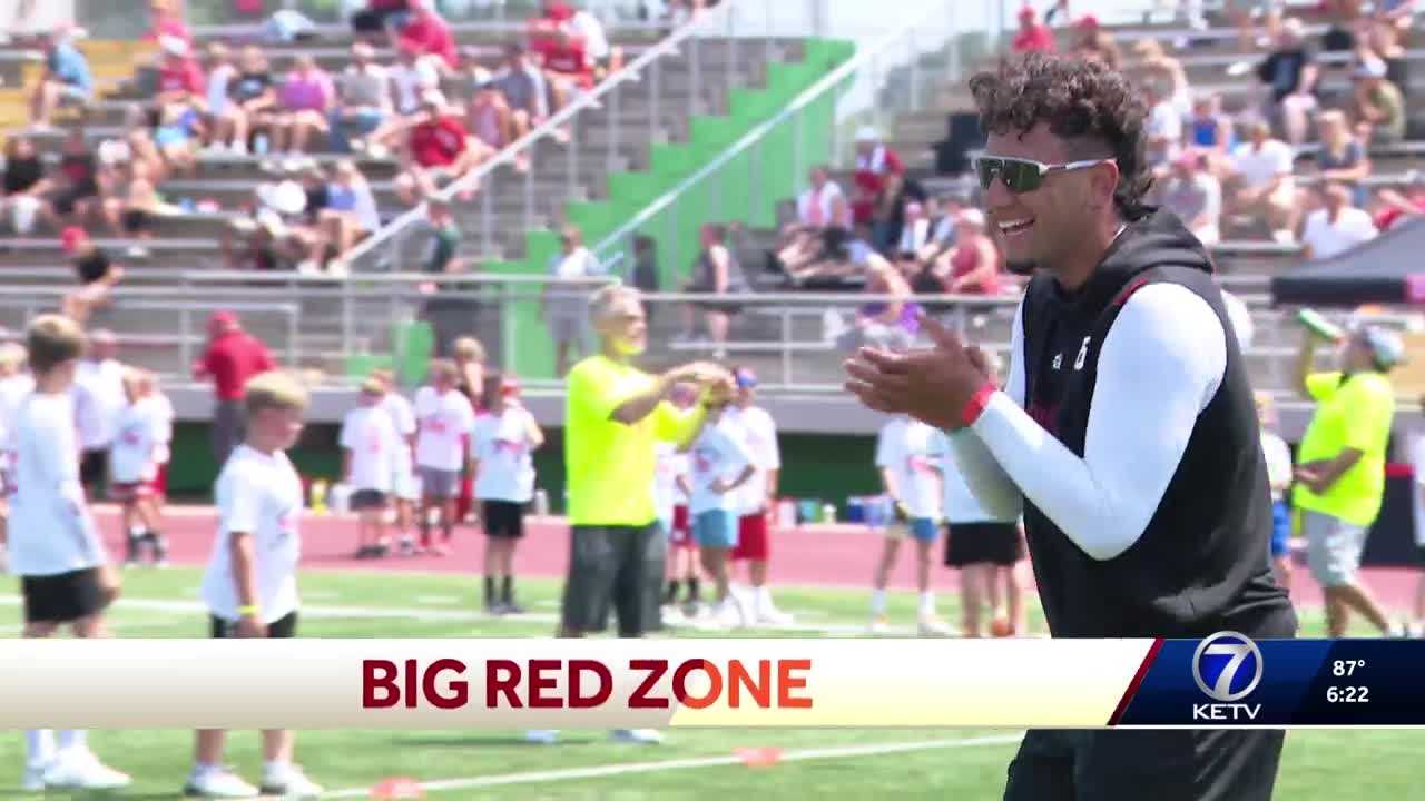 Husker quarterback Dylan Raiola hosts youth football camp in Lincoln ...