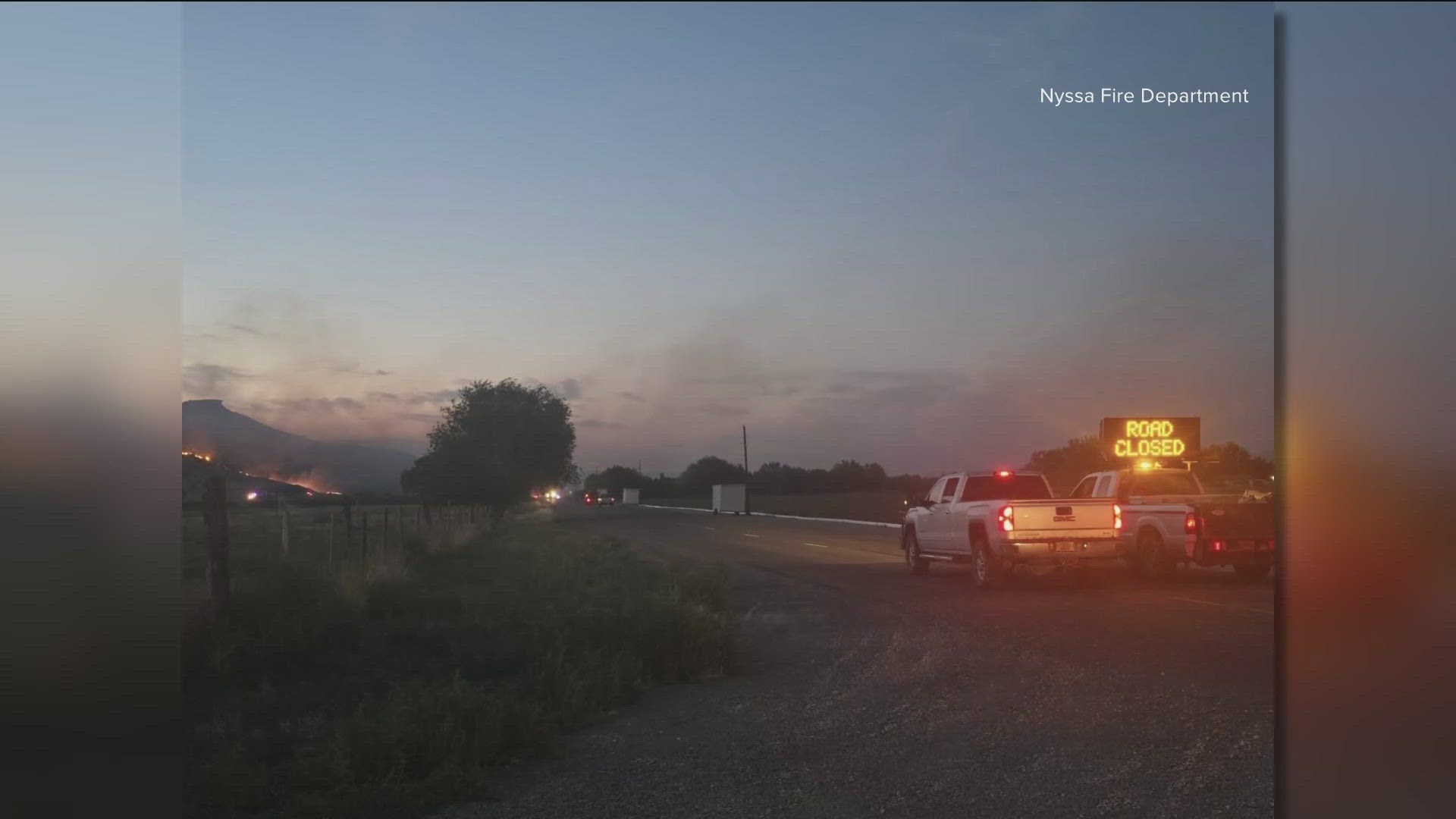 Highway 201 reopened following Mendiola Fire near Adrian, Oregon