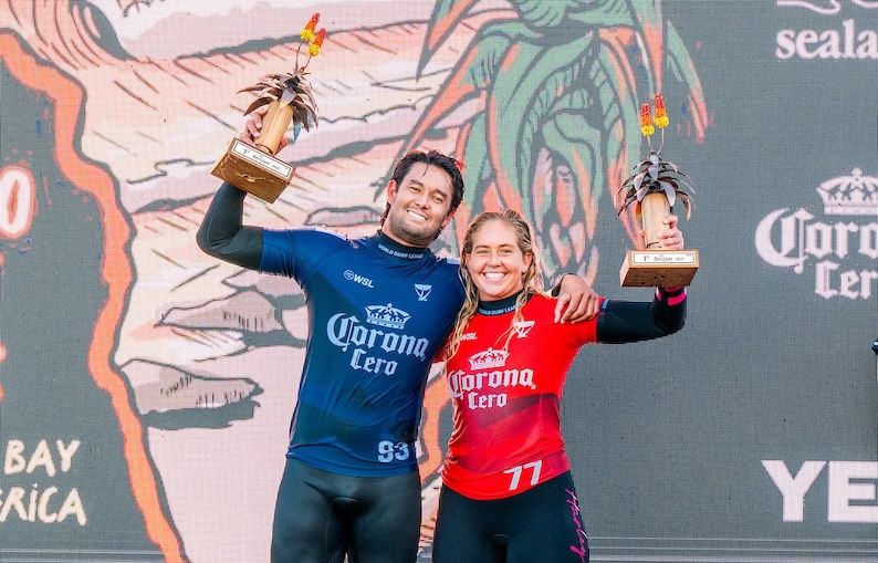 Gabriela Bryan and Connor O’Leary crowned Corona Cero Open J-Bay champs