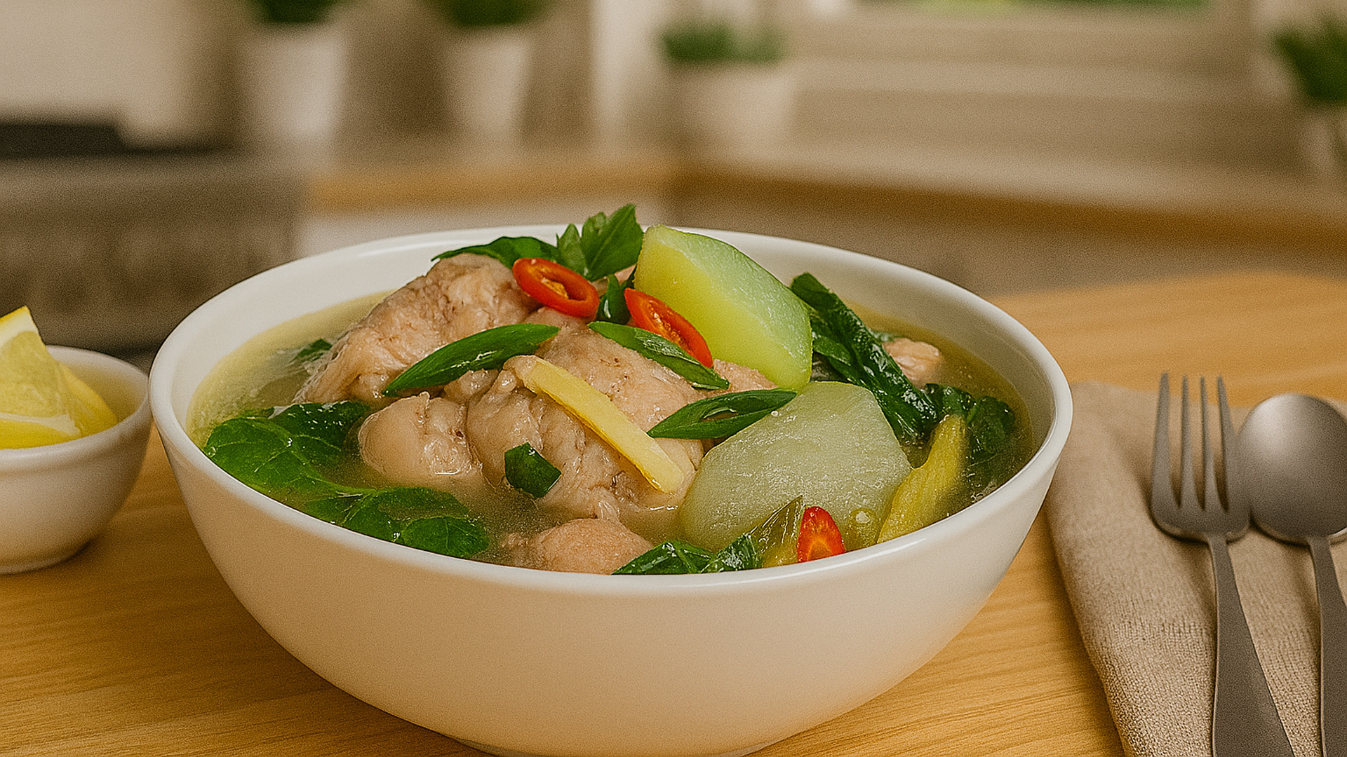 Tinolang Manok – Licht, Gemberachtig & Verzorgende Kipsoep