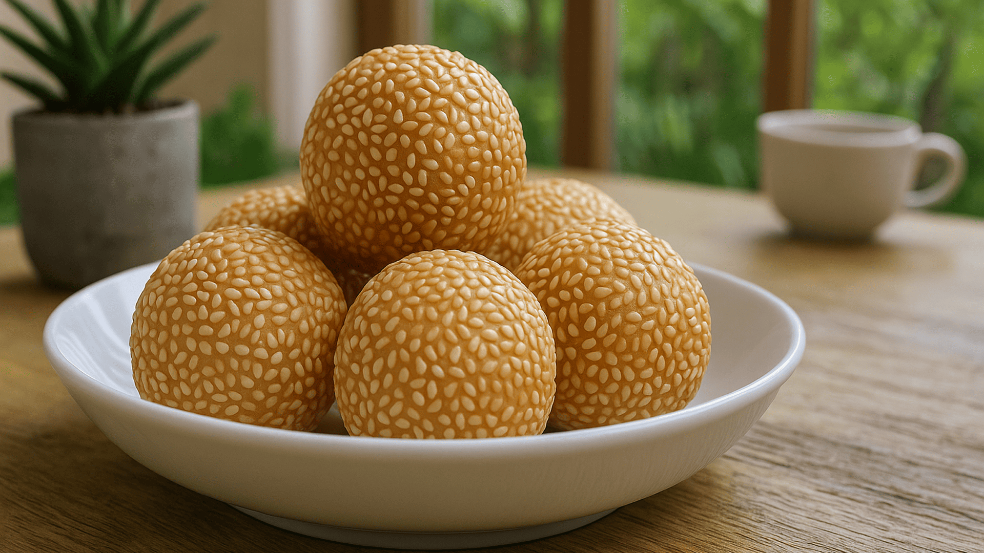 Fried Sesame Balls – Crispy Outside, Chewy Inside & Filled with Sweet ...