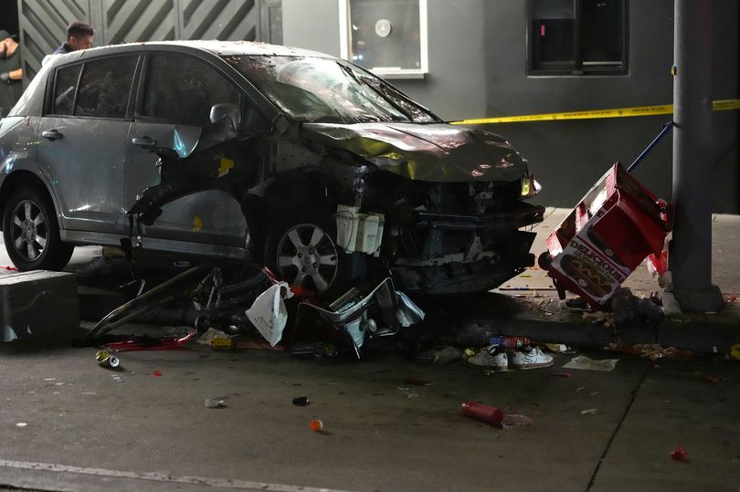 Suspect in LA car attack 'dragged from car by angry bystanders and shot'