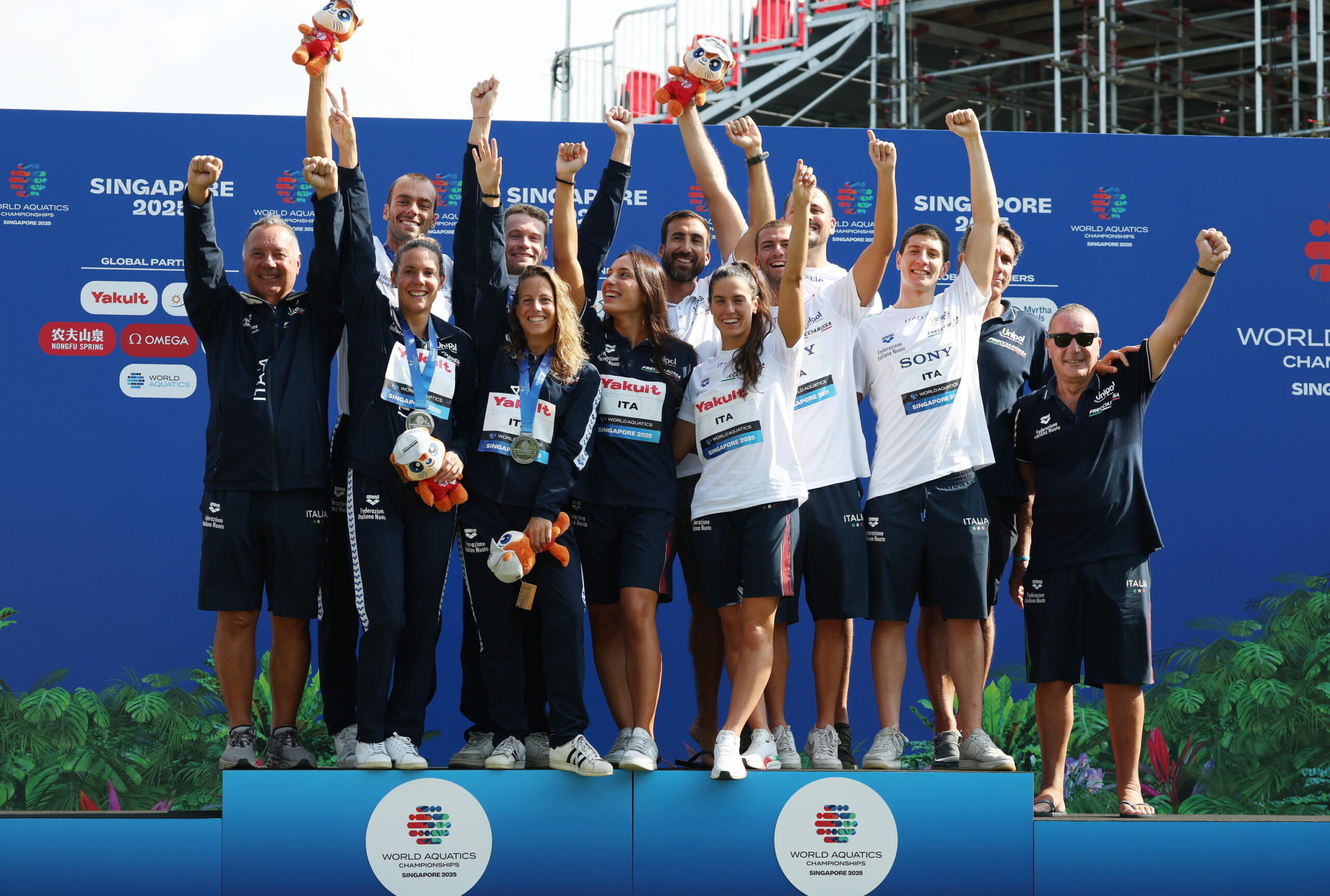 Mondiali di nuoto, l’Italia è medaglia d’argento nella staffetta 4x1500