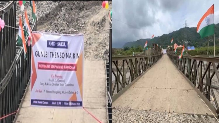 Manipur: Gunlei bridge reopens amid applause for community-led revival ...