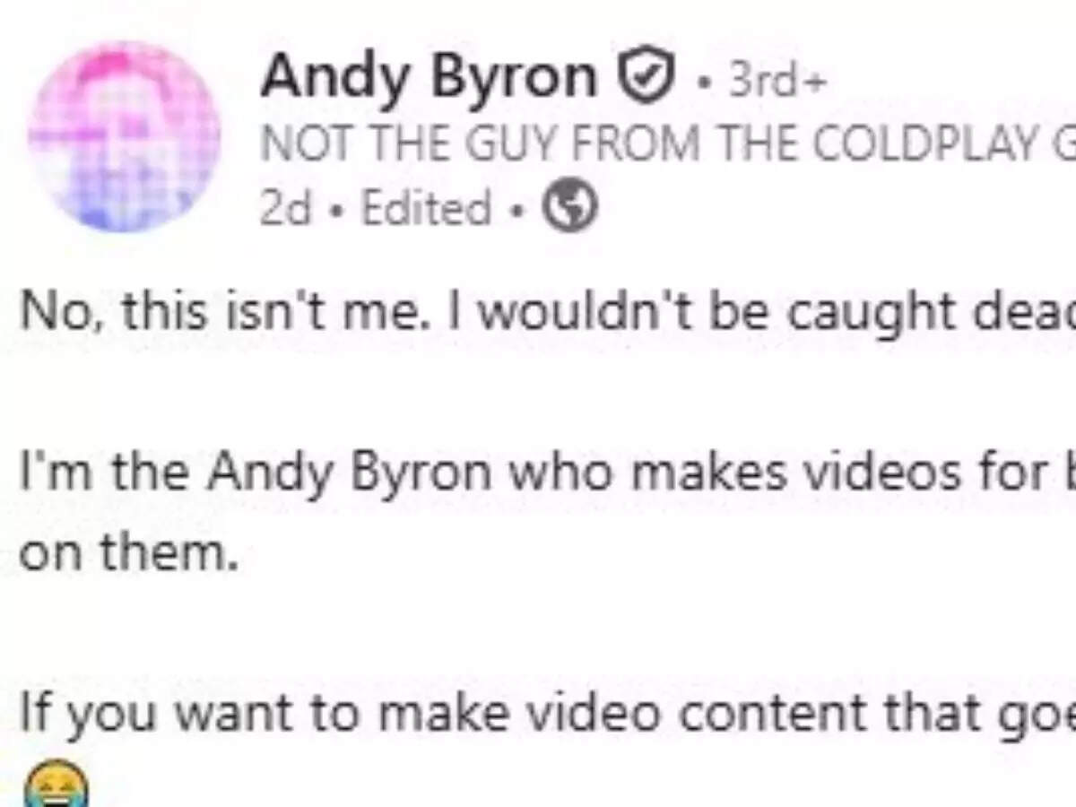 Not Astromer ex-CEO Andy Byron, but another Andy Bryon, is winning on ...