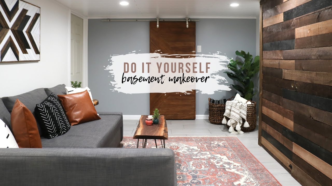 DIY Basement Makeover | How To Room Renovation
