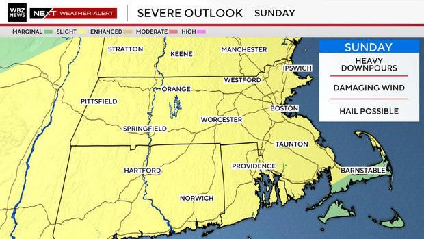 Weather maps show storms could bring small hail to Boston area today ...