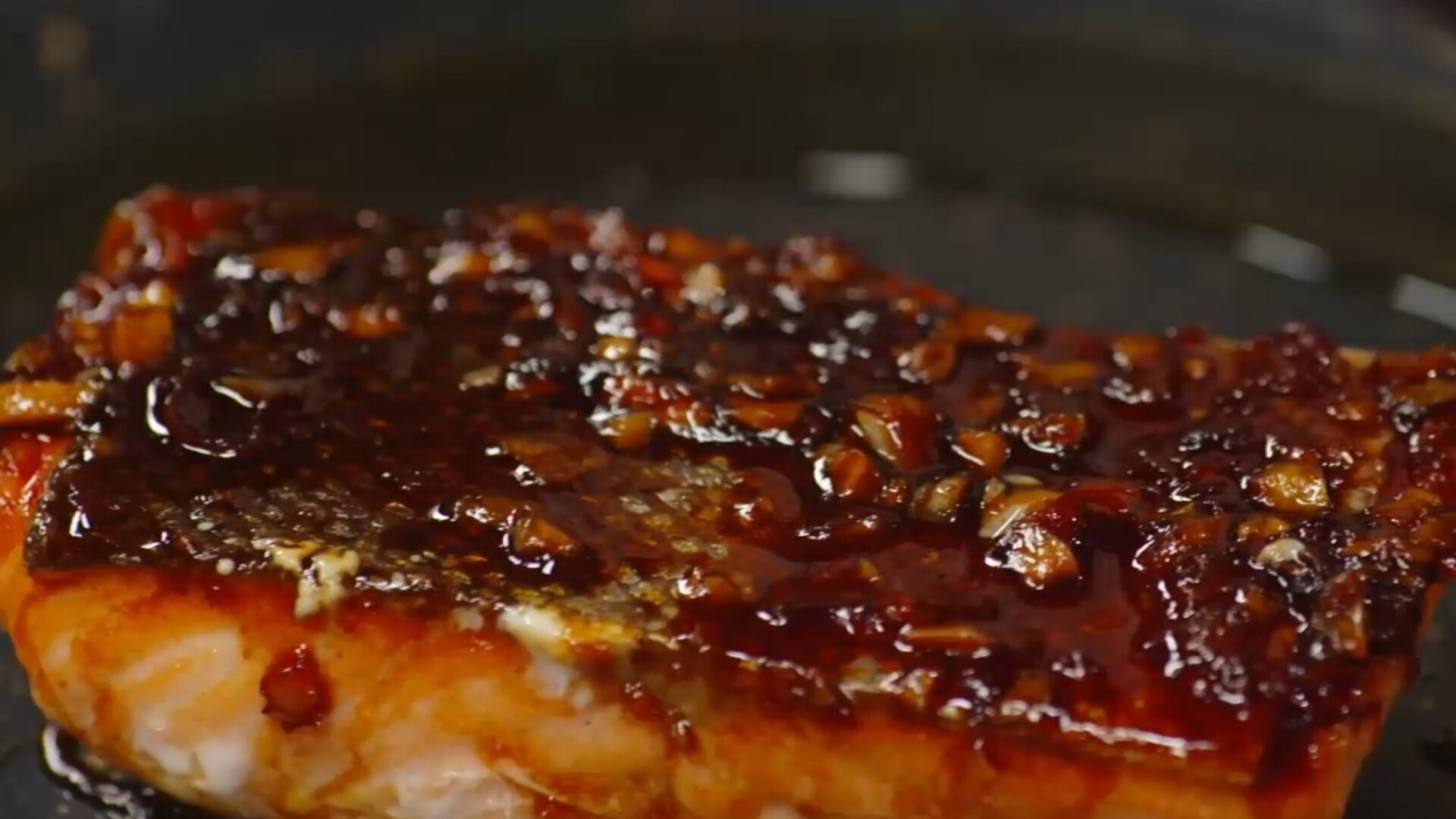 Easy fish glaze with orange marmalade