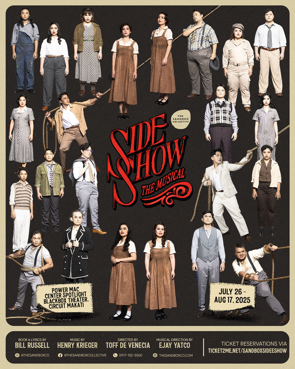 Jon Santos, Tanya Manalang + More to Star at Side Show: The Musical