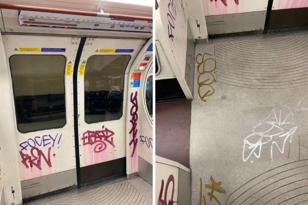 'Increased' graffiti on Bakerloo line sees 1,000 tags removed every week