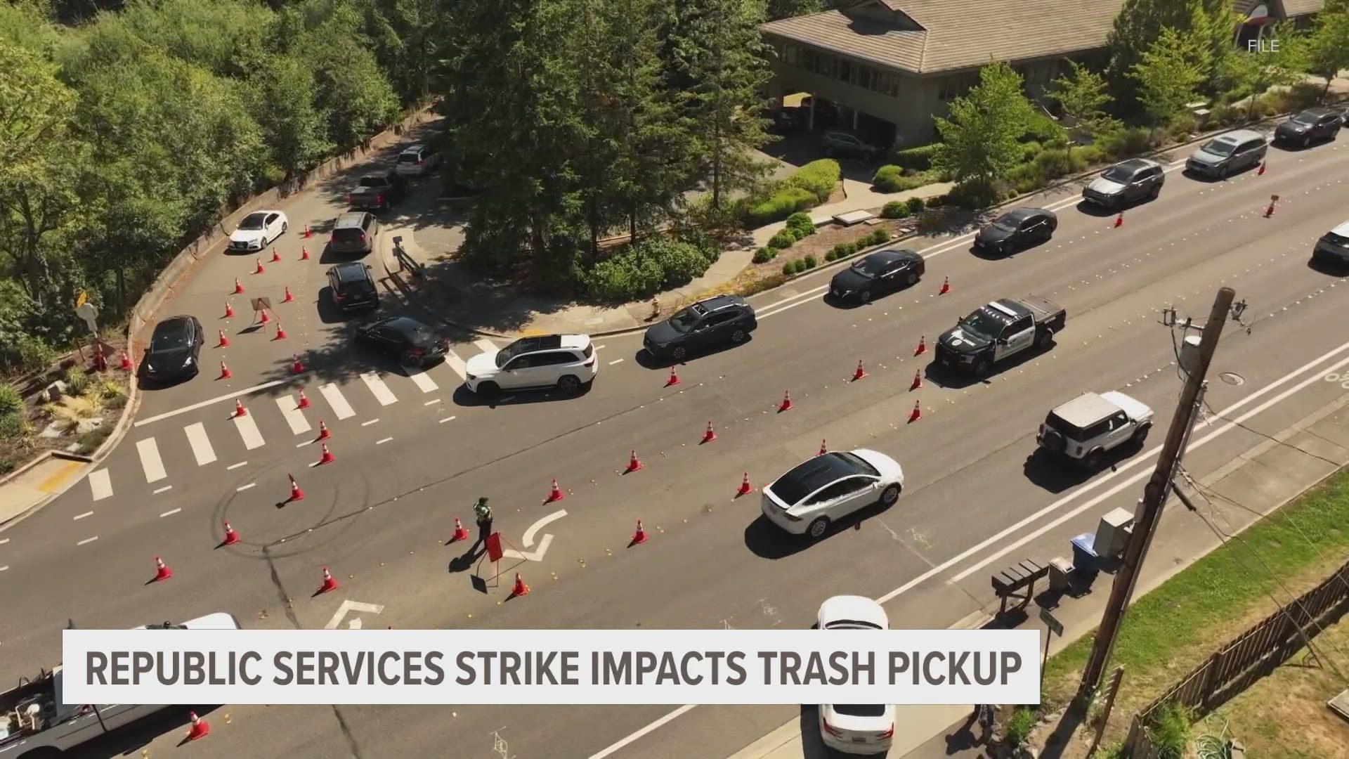 Cities set up free trash drop-offs amid Republic Services strike