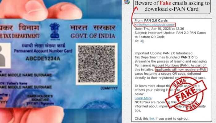 Beware! Fraudulent ‘PAN 2.0’ Emails Circulating—Govt Issues Warning