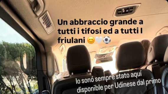 Alexis Sanchez su Instagram: "Sono sempre stato disponibile per l'Udinese"