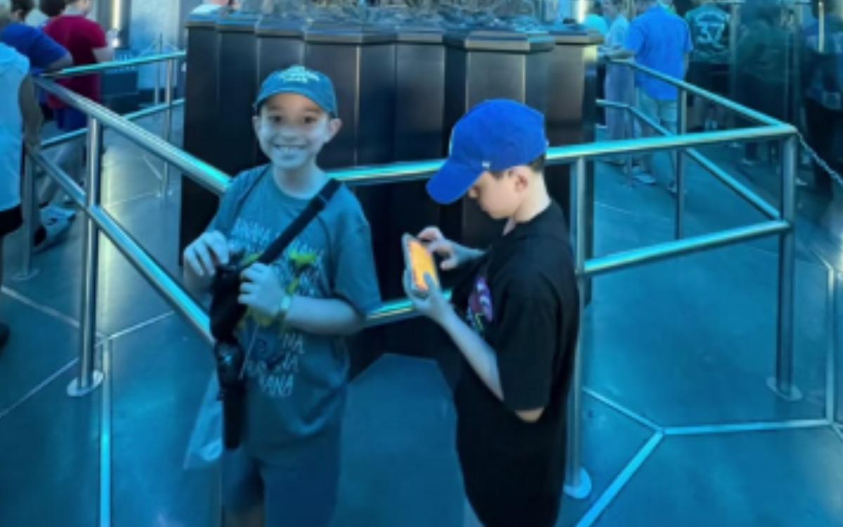 Mom takes sons on first roller coaster, camera captures carnage