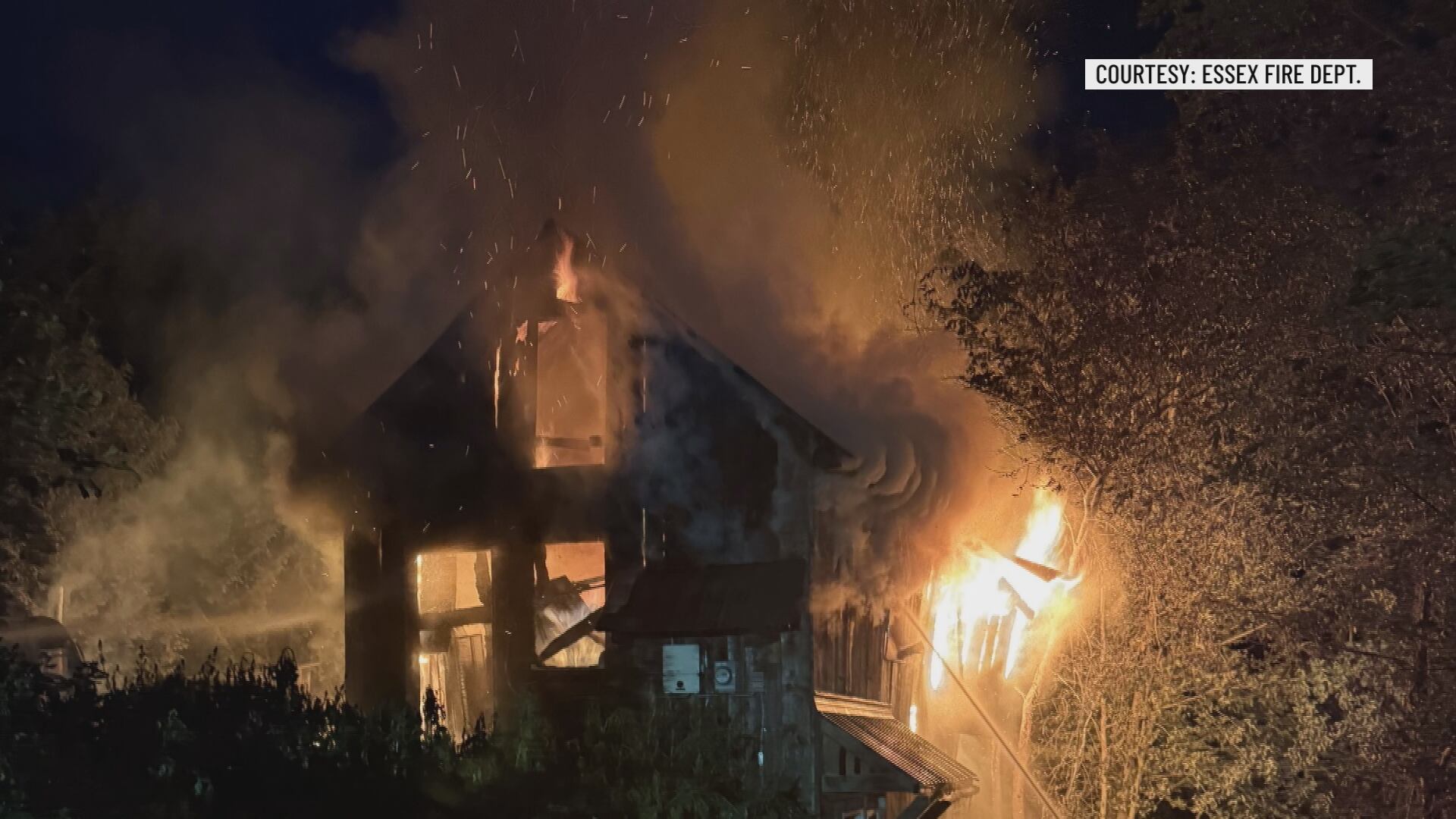 Essex barn destroyed by fire
