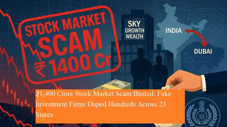 ₹1,400 Crore Stock Market Scam Busted: Fake Investment Firms Duped ...