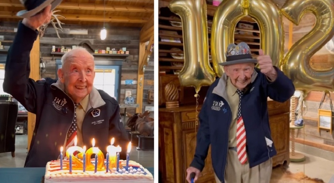 "Papa Jake" Larson morto a 102 anni, il veterano di guerra era ...