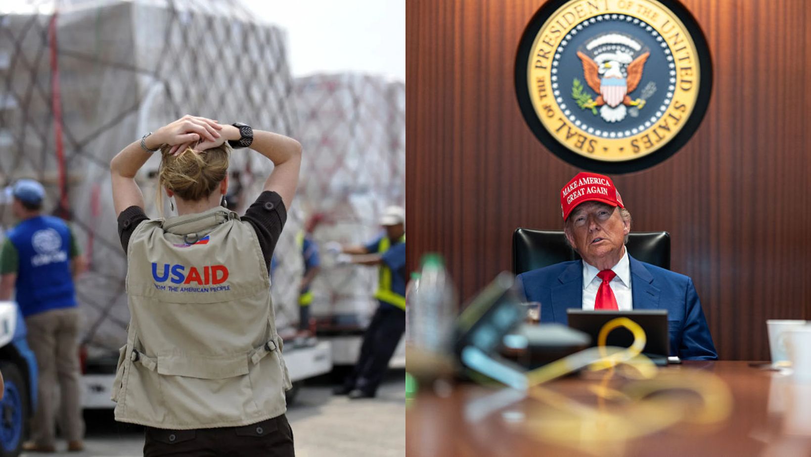 Trump incinerates 500 tons of food for children